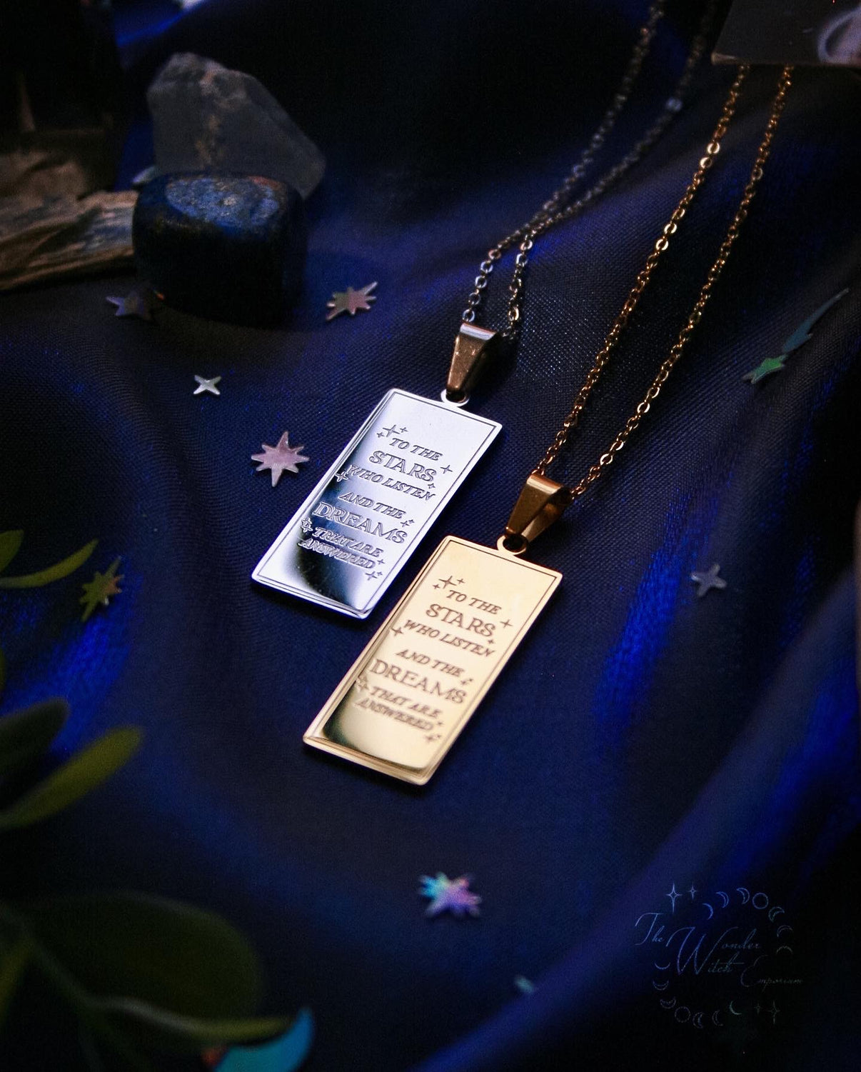 The Star Crossed Lovers Necklace - engraved edition – The Wonder Witch ...